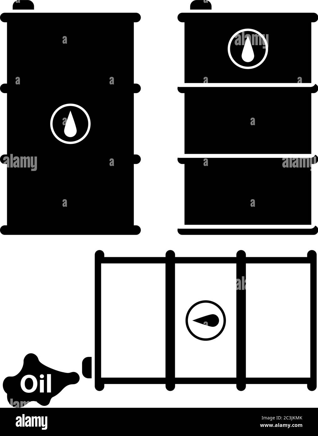 Oil can vector line Black and White Stock Photos & Images - Alamy