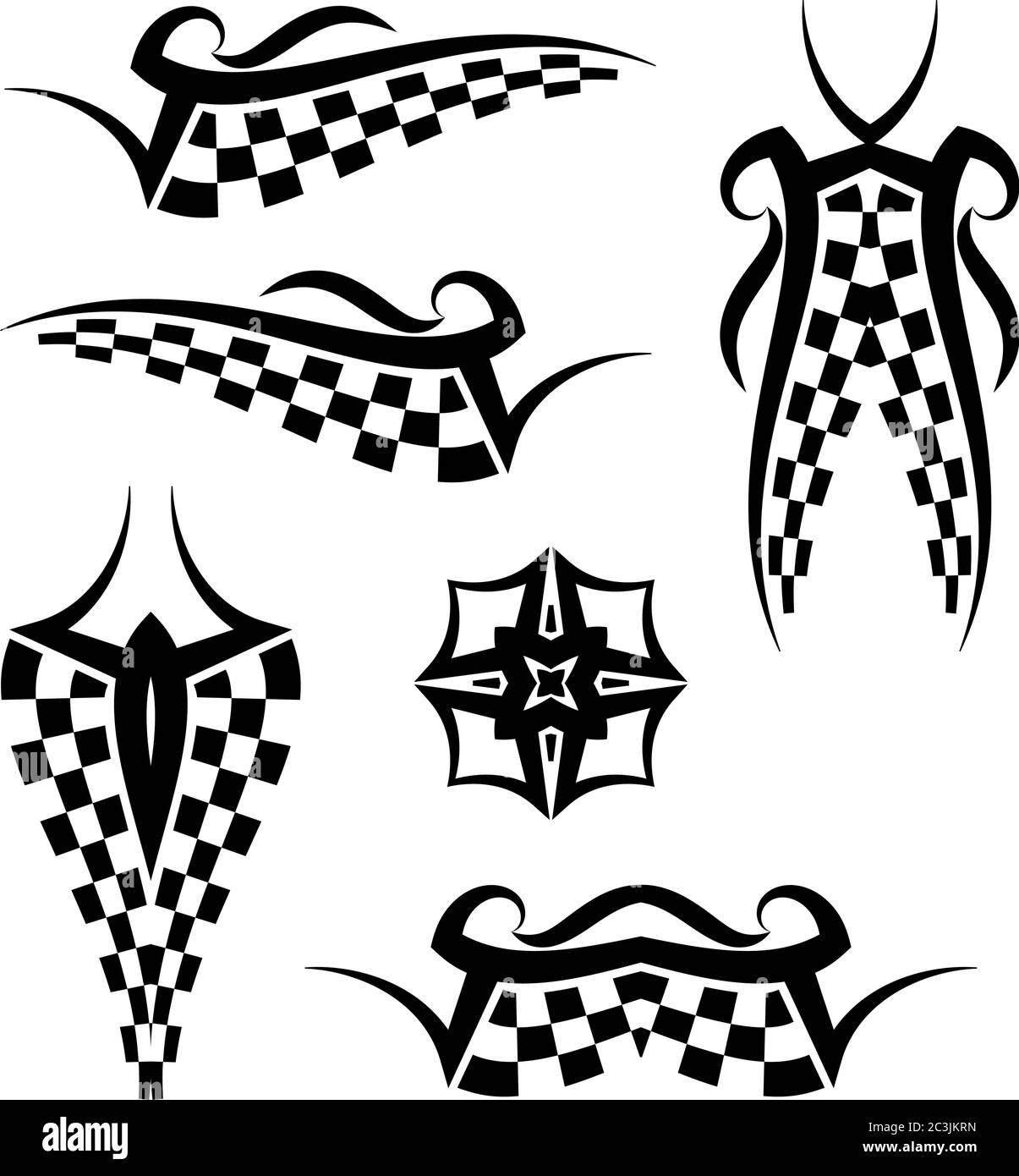 Tribal Car Decal : Vinyl Ready, Vehicle Graphics Vector Illustration ...