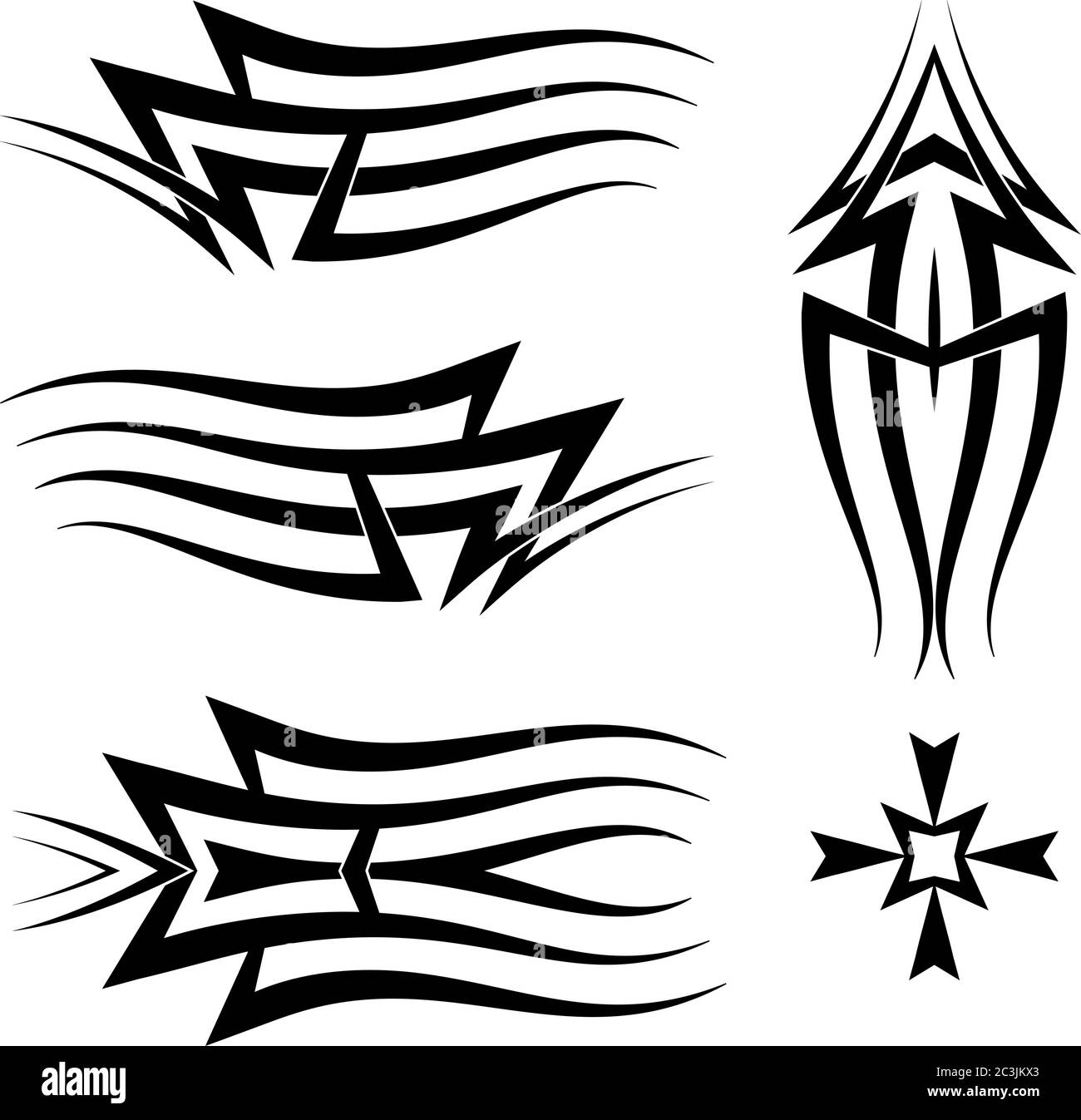 Tribal Car Decal : Vinyl Ready, Vehicle Graphics Vector Illustration ...