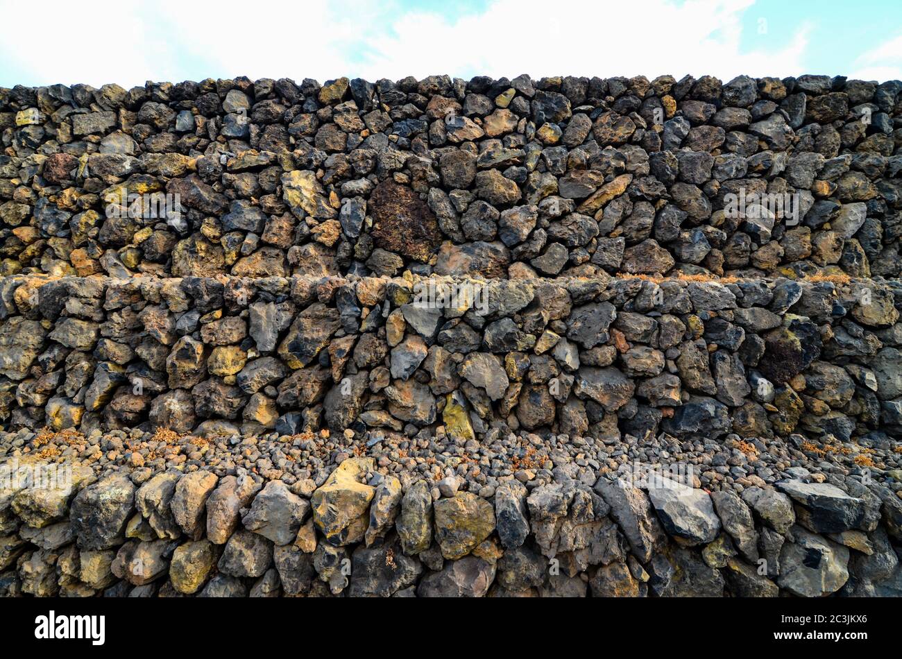 Ancient Guanche Guimar Pyramids in Tenerife Island Stock Photo - Alamy