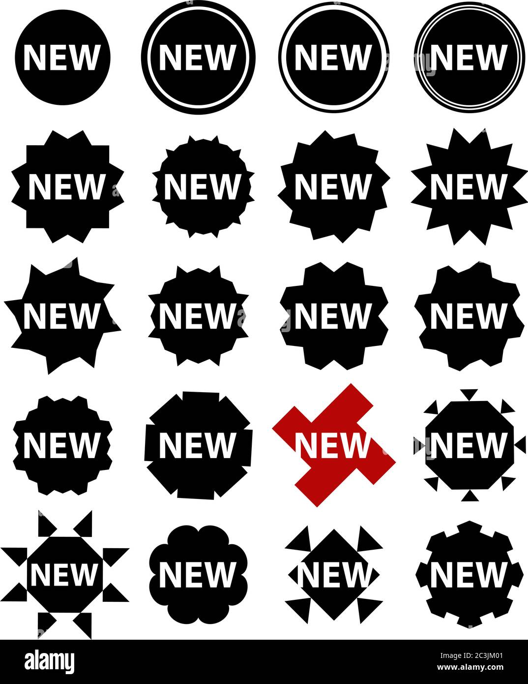 New Offer Label, Sticker Vector Illustration Stock Vector Image & Art ...