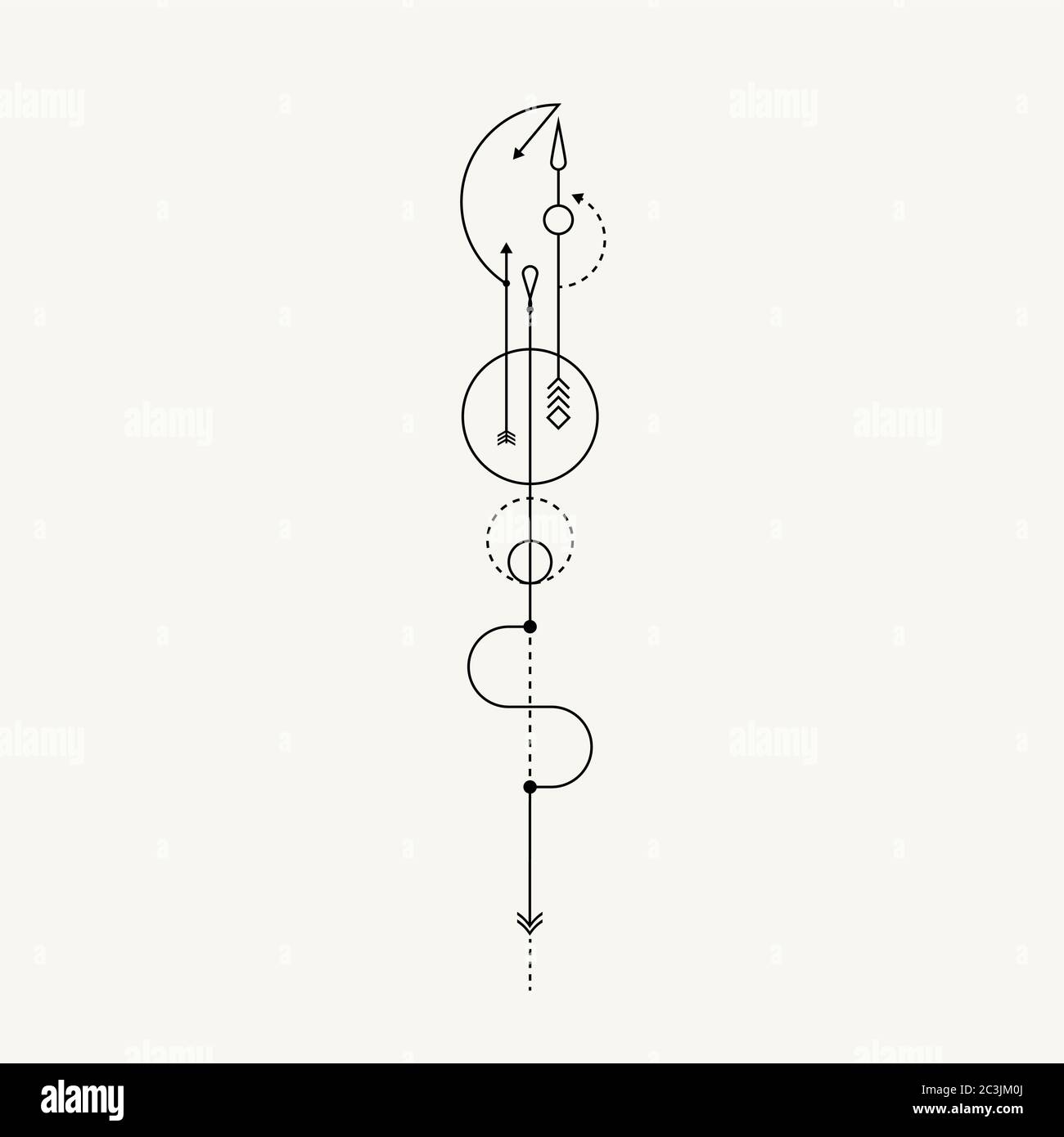 Line Dot Tattoo Vector Art Stock Vector Image & Art - Alamy