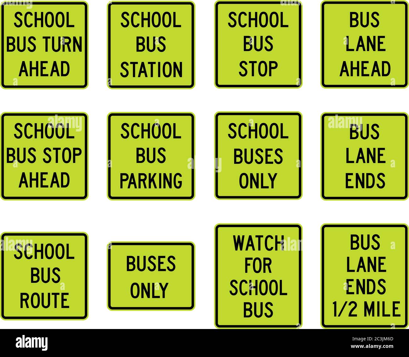 Green green buses Stock Vector Images - Alamy