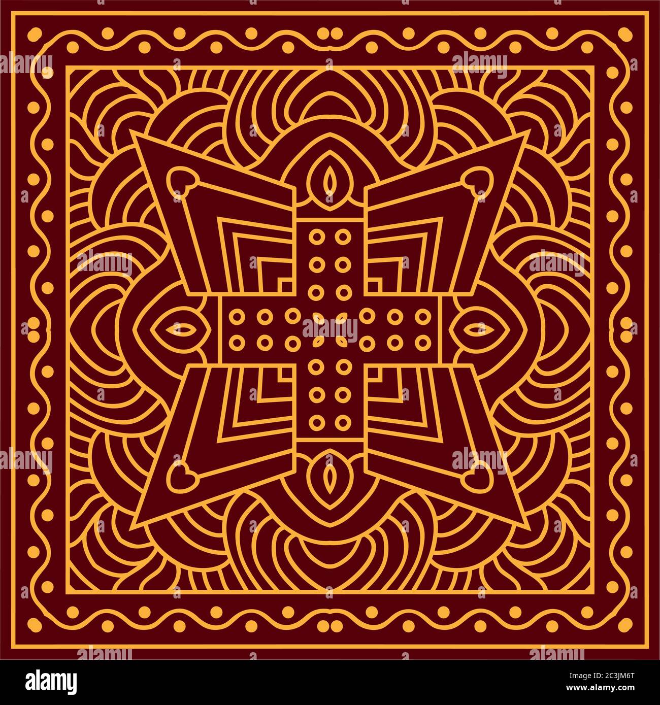 Indian painting wall Stock Vector Images - Alamy