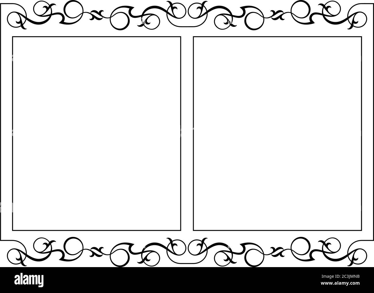 Frame Border Design Vector Illustration Stock Vector Image & Art - Alamy