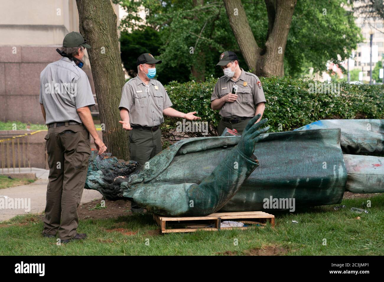 Washington, USA. 20th June, 2020. Staff members of the U.S. National ...