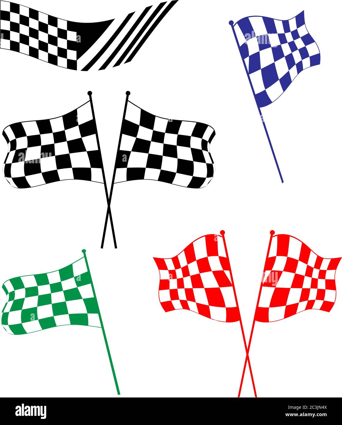 Race Flag Various Designs, Vinyl Ready Vector Illustration Stock Vector ...