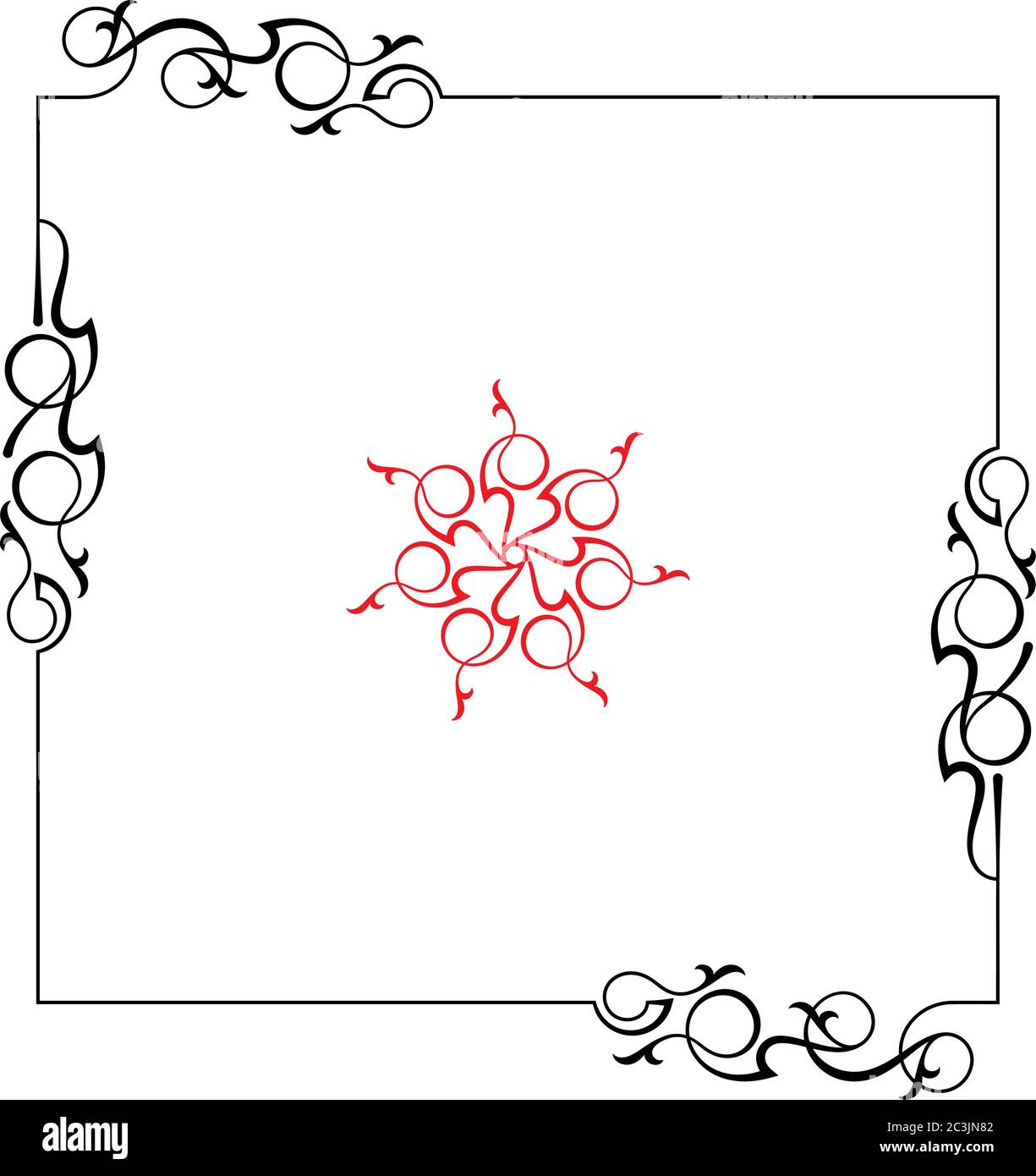 Frame Border Design Vector Illustration Stock Vector Image & Art - Alamy