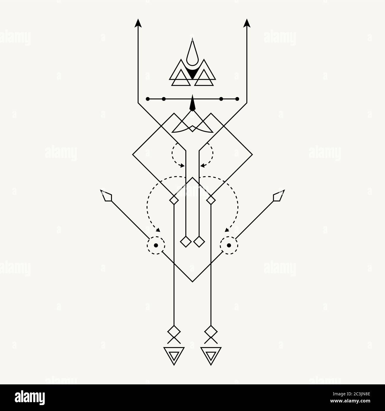 Line Dot Tattoo Vector Art Stock Vector Image & Art - Alamy