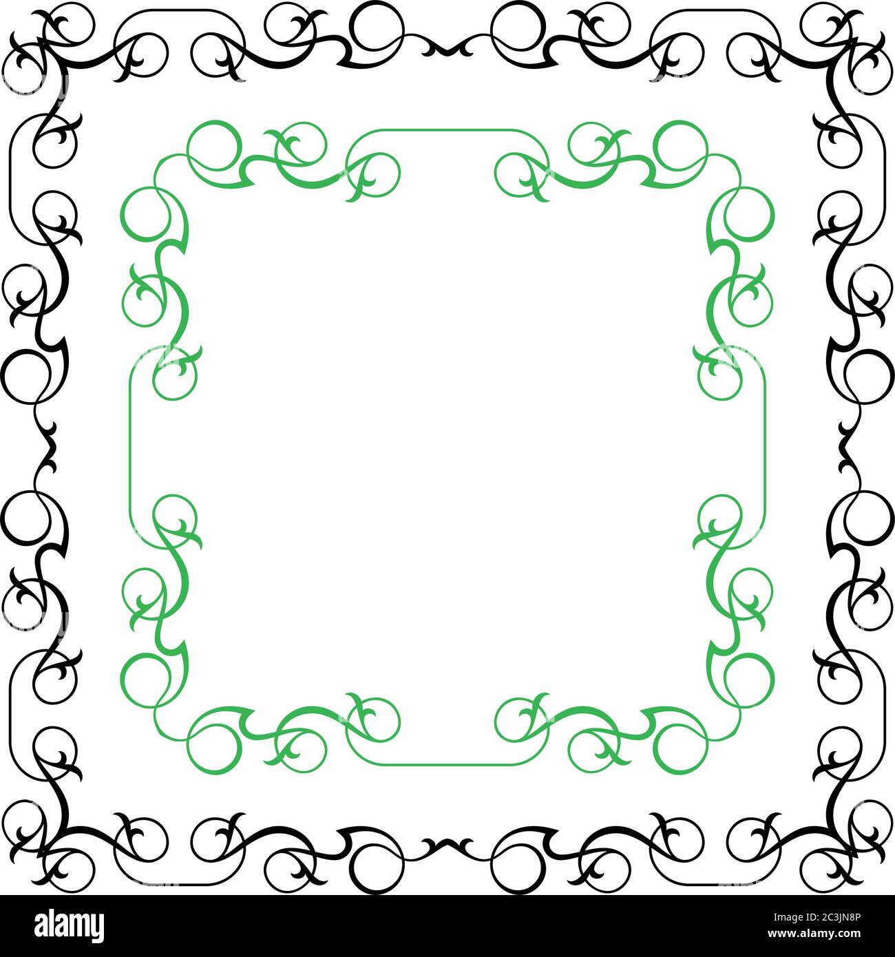 Frame Border Design Vector Illustration Stock Vector Image & Art - Alamy
