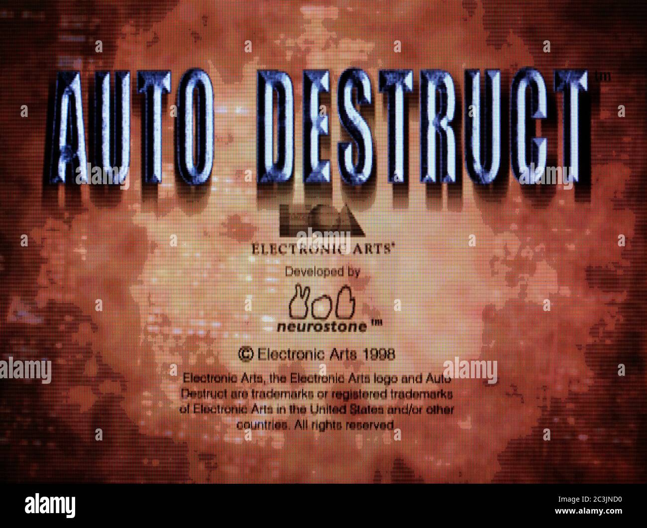 Auto Destruct - Sony Playstation 1 PS1 PSX - Editorial use only Stock ...