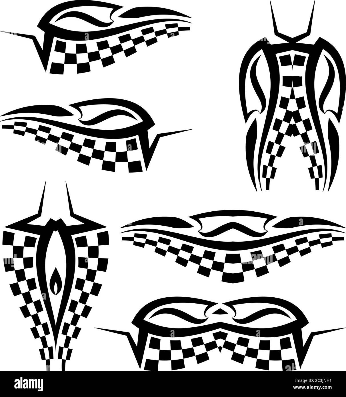 Tribal Car Decal : Vinyl Ready, Vehicle Graphics Vector Illustration ...