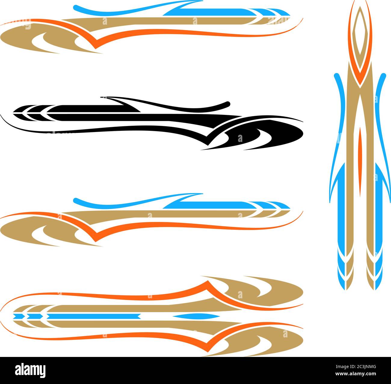 Vehicle Graphics, Stripe : Vinyl Ready Vector Art Stock Vector Image ...