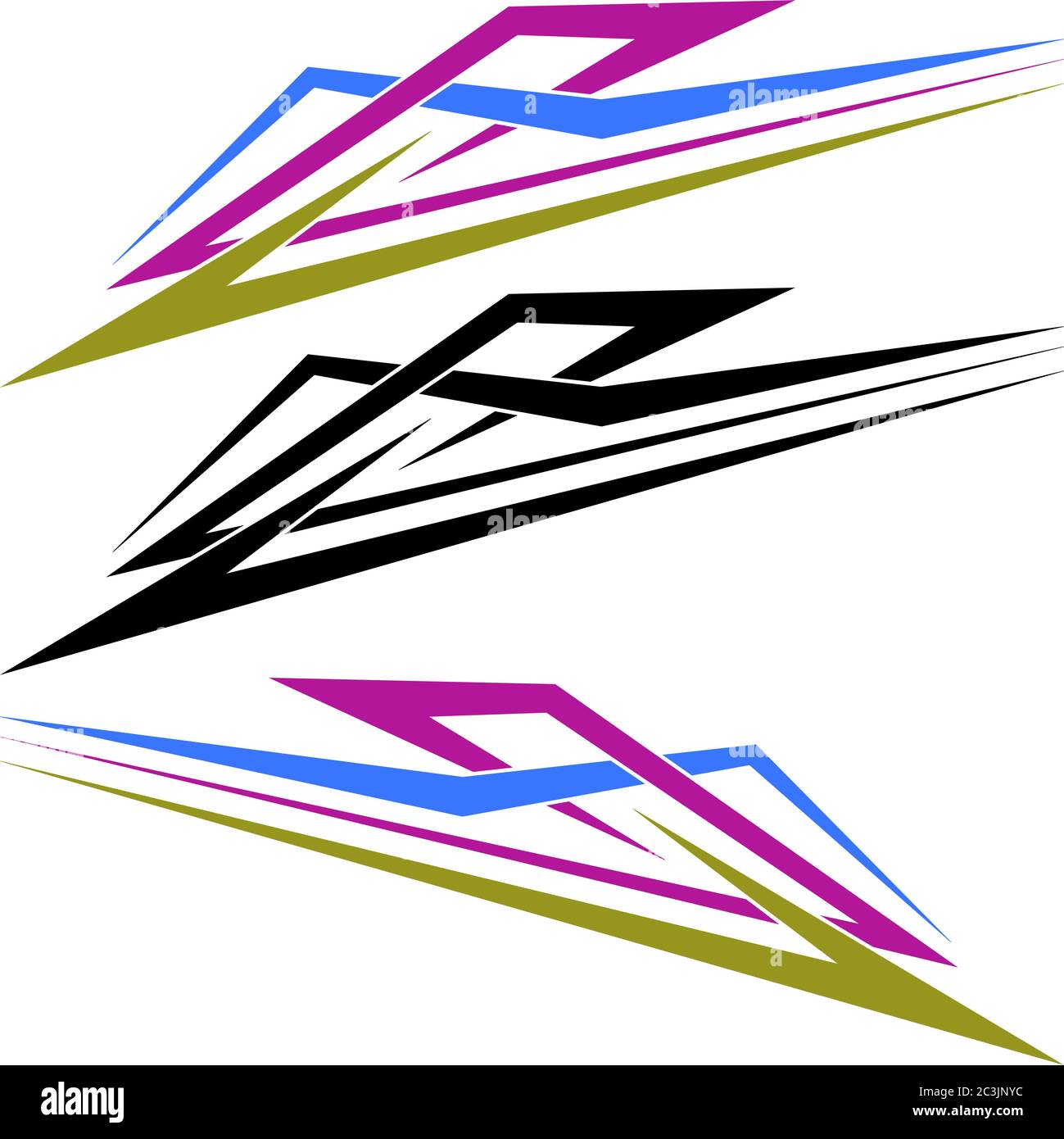 Vehicle Graphics, Stripe : Vinyl Ready Vector Art Stock Vector Image ...