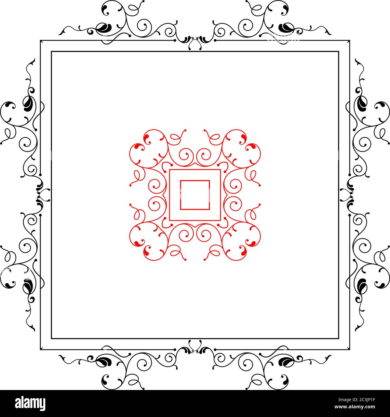 Frame Border Design Vector Illustration Stock Vector Image & Art - Alamy