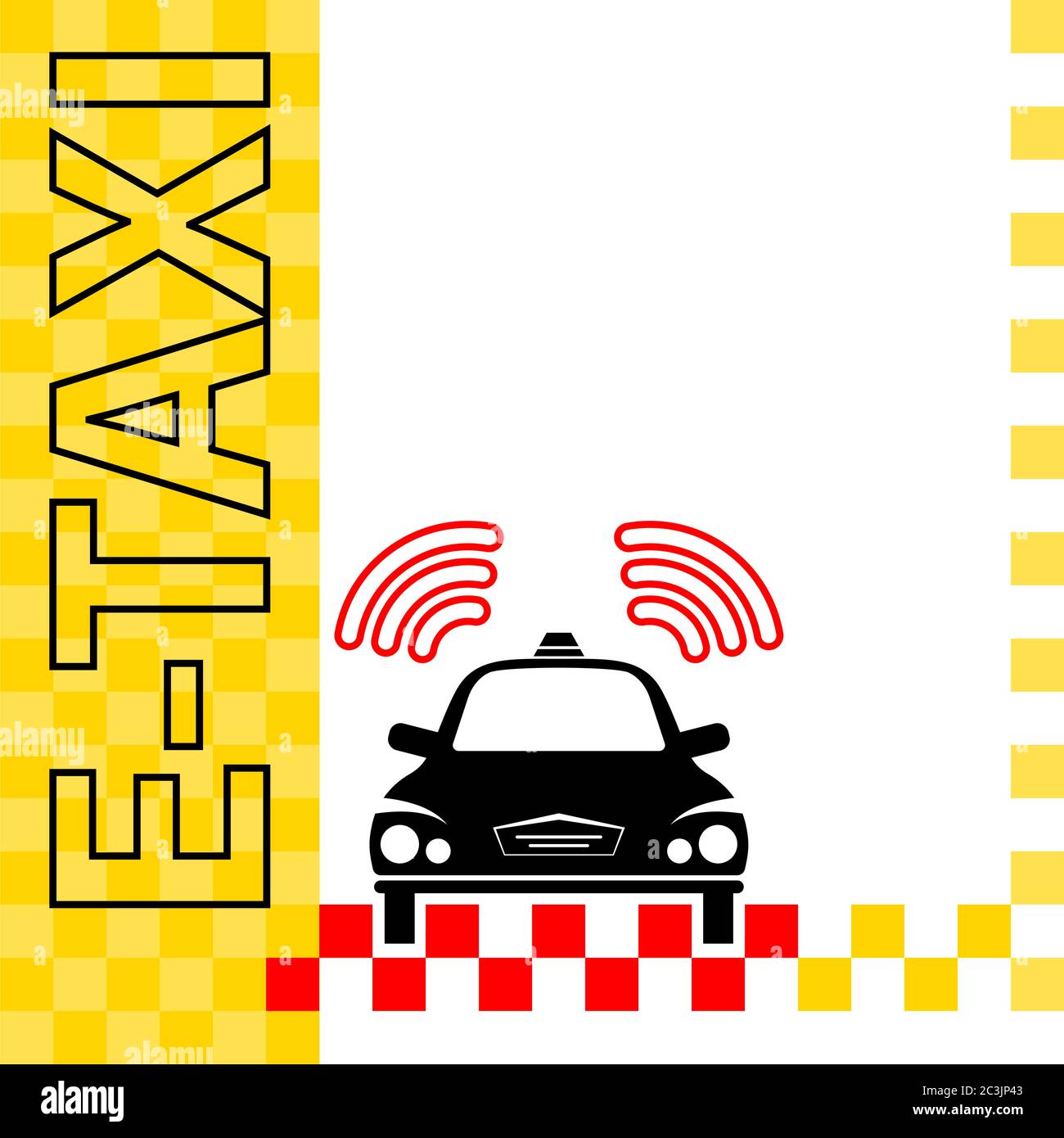 E-Taxi Wi-Fi Icon Symbol Vector Illustration Stock Vector Image & Art ...