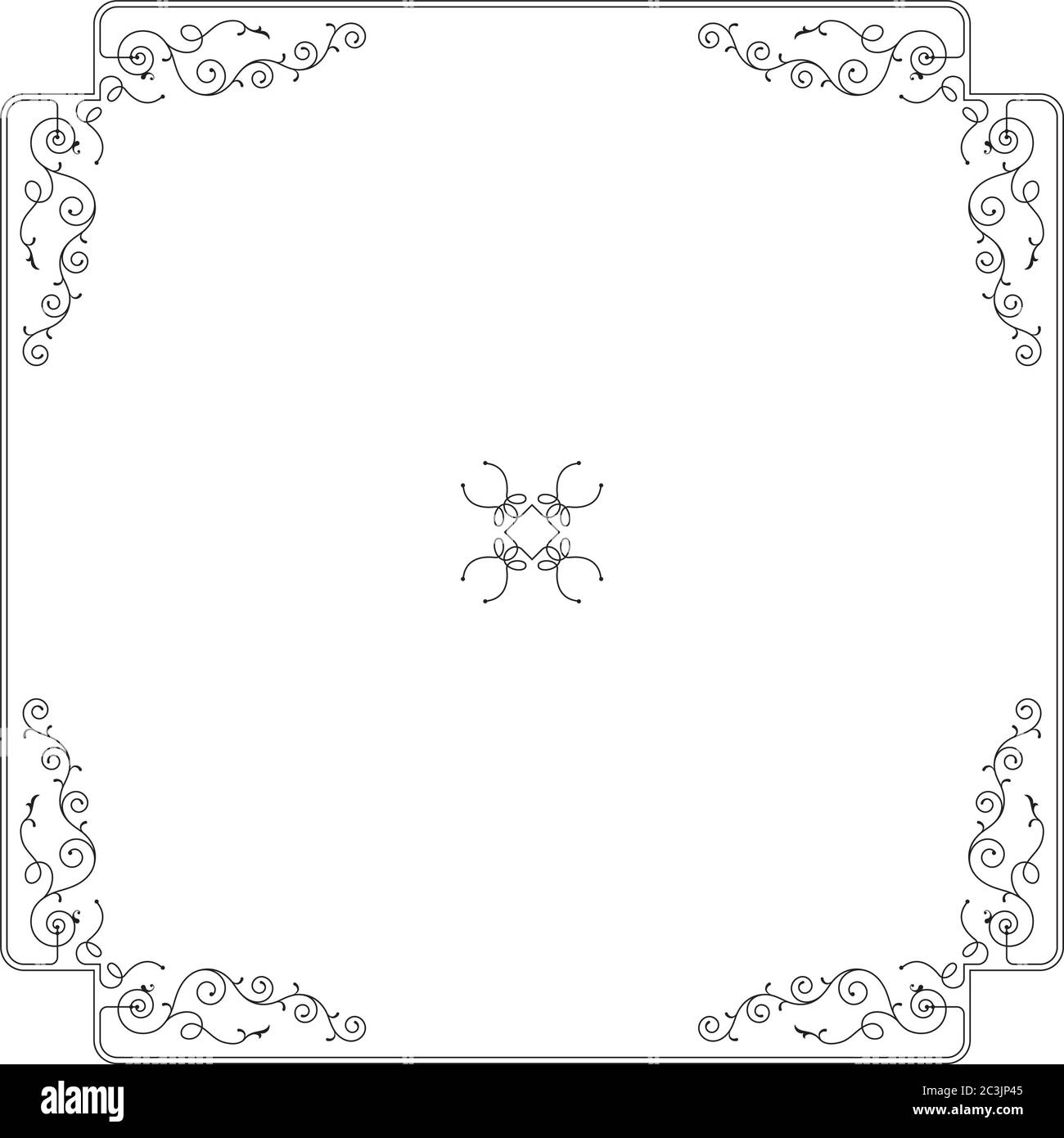 Frame Border Design Vector Illustration Stock Vector Image & Art - Alamy