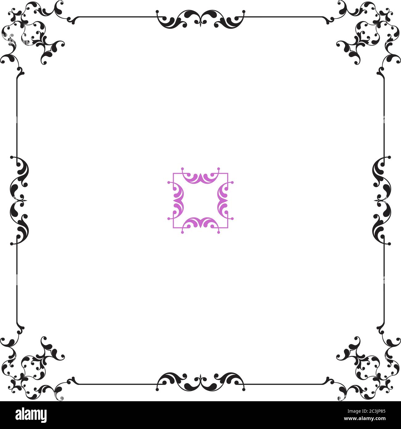 Frame Border Design Vector Illustration Stock Vector Image & Art - Alamy