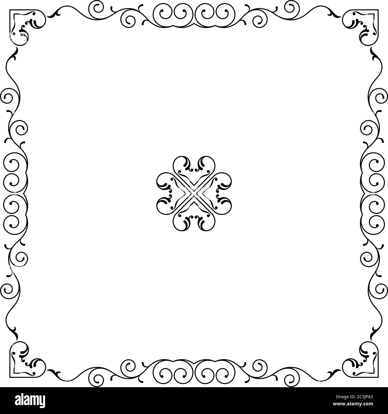 Frame Border Design Vector Illustration Stock Vector Image & Art - Alamy