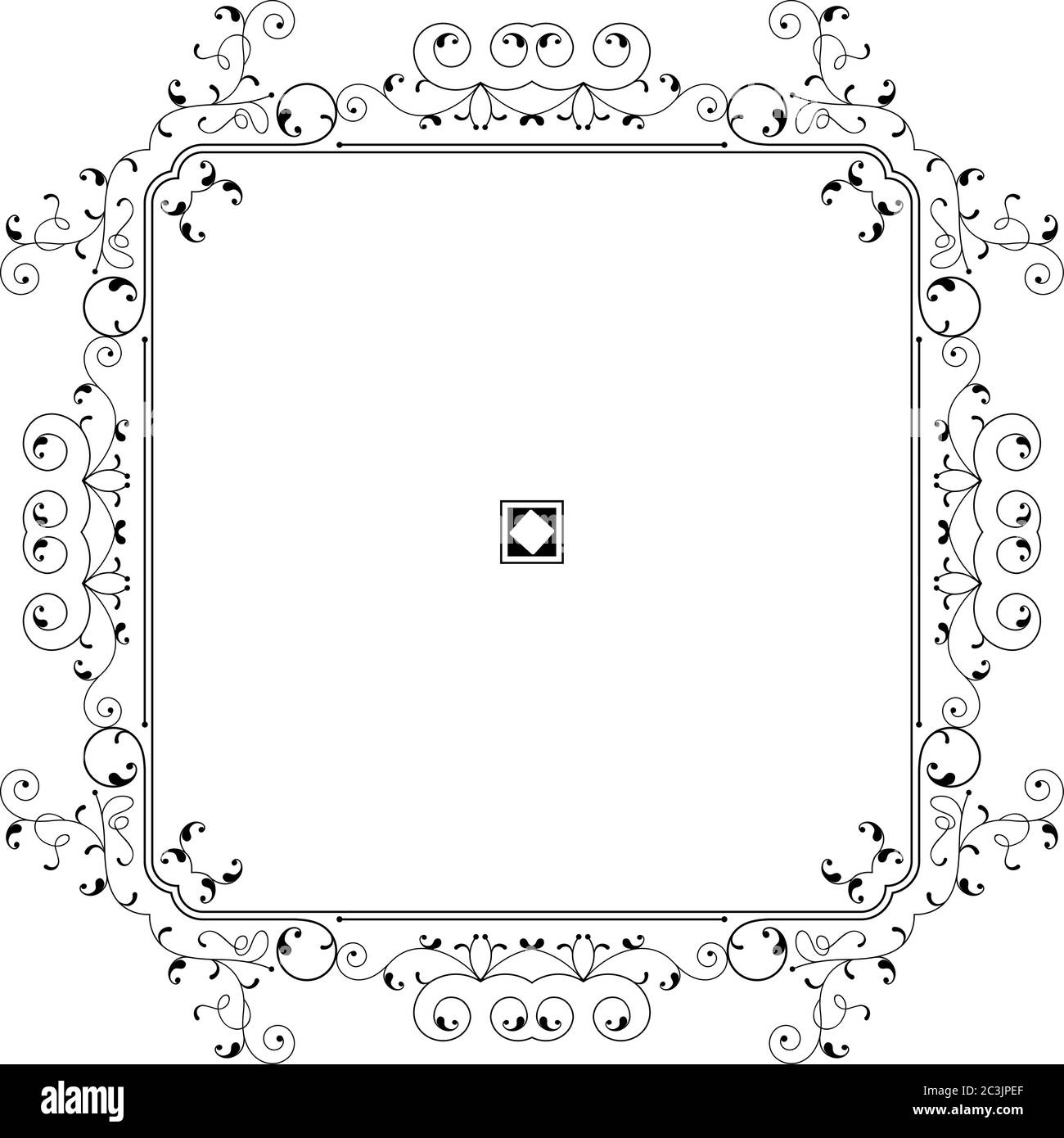 Frame Border Design Vector Illustration Stock Vector Image & Art - Alamy