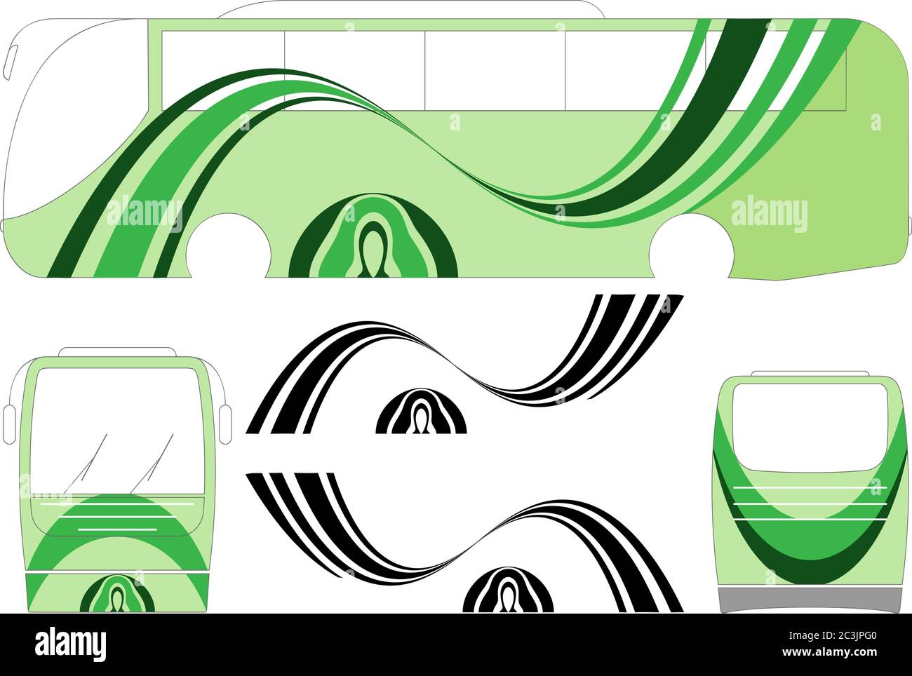 BUS Graphics, Vehicle Graphic Strips Stock Vector Image & Art - Alamy