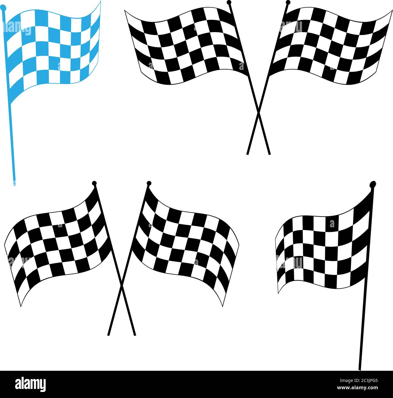 Race Flag Various Designs, Vinyl Ready Vector Illustration Stock Vector ...