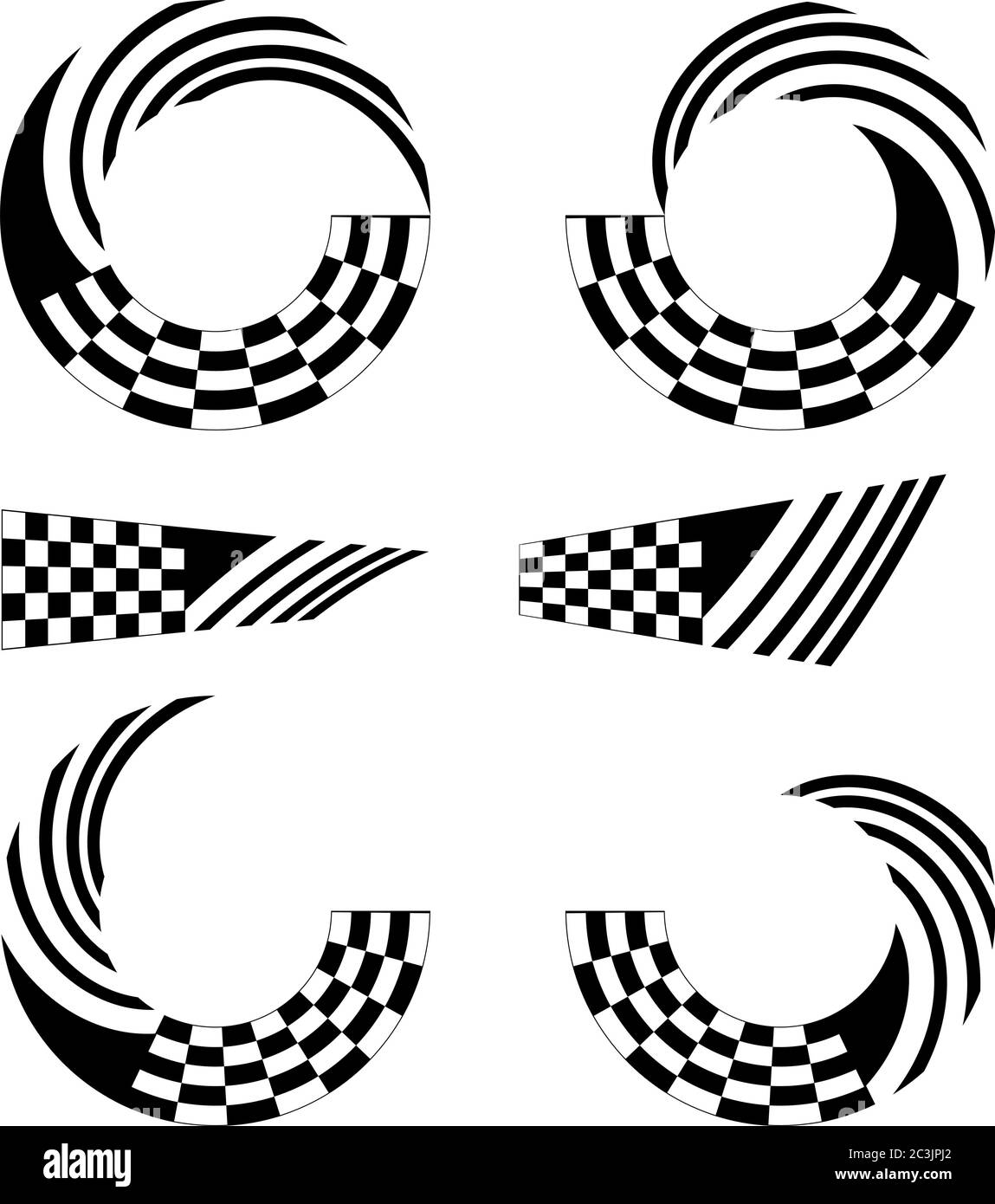 Race Flag Various Designs, Vinyl Ready Vector Illustration Stock Vector ...