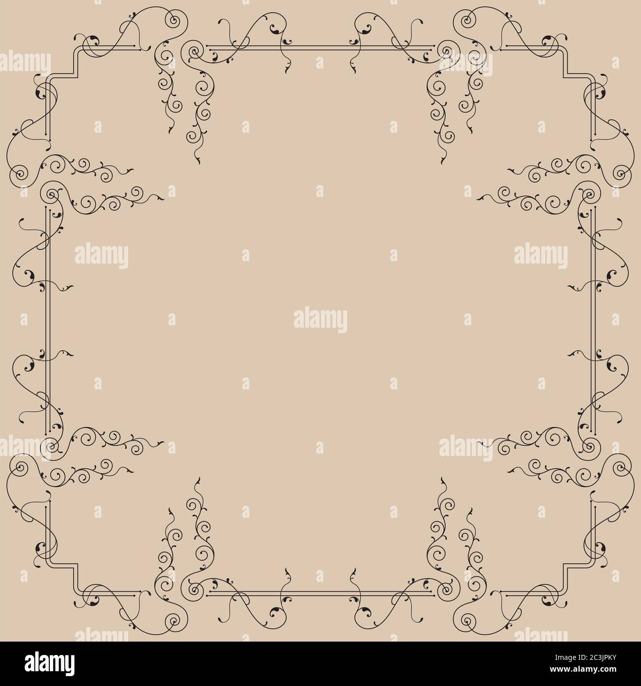 Frame Border Design Vector Illustration Stock Vector Image & Art - Alamy