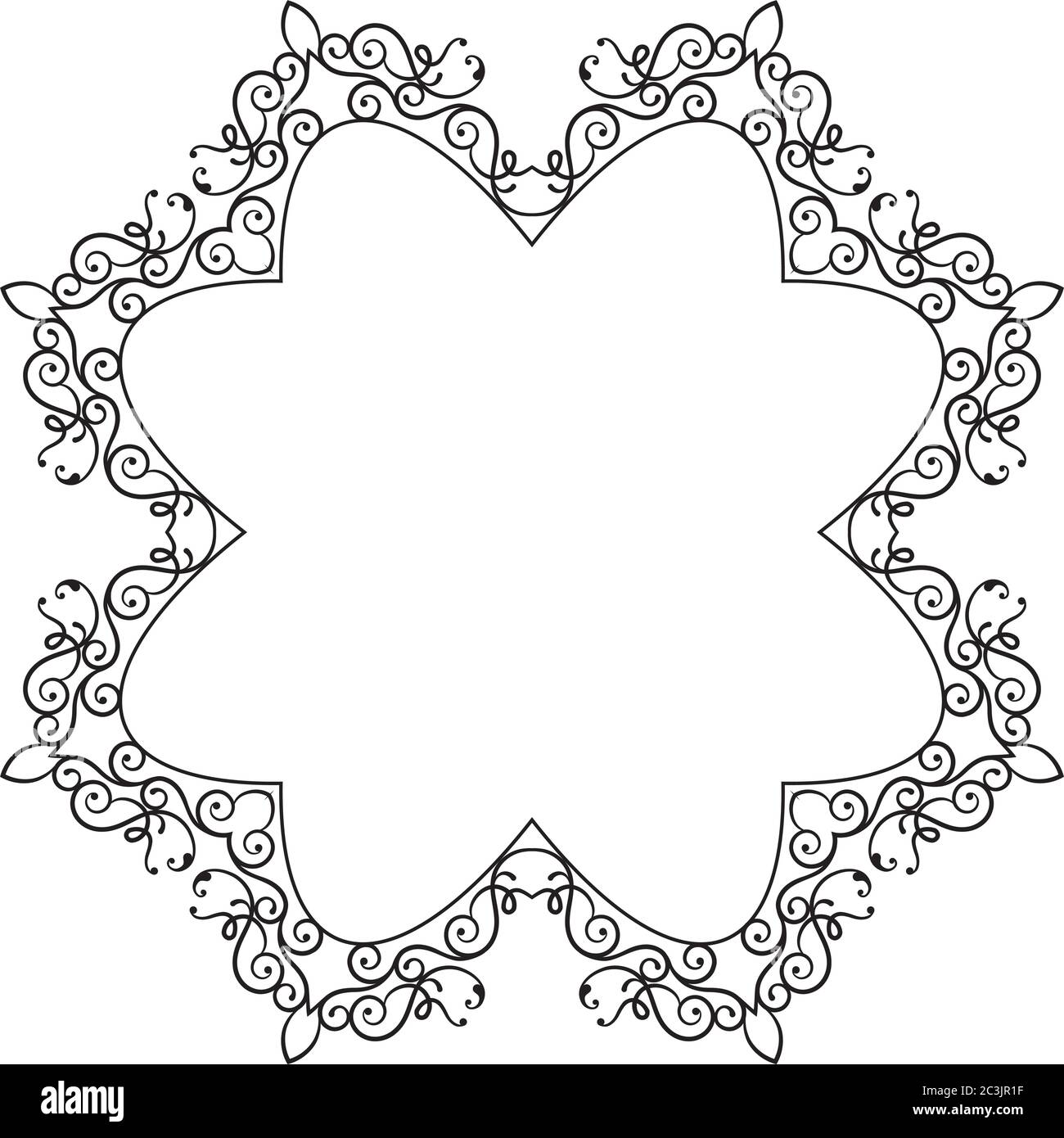 Frame Border Design Vector Illustration Stock Vector Image & Art - Alamy
