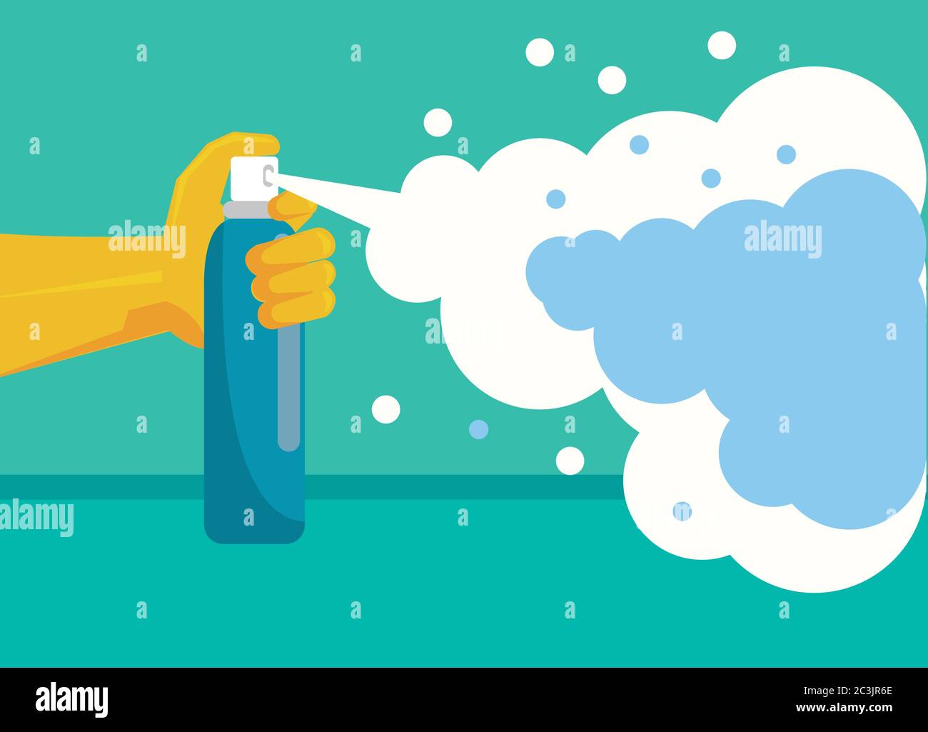Using disinfectant Stock Vector Images - Alamy