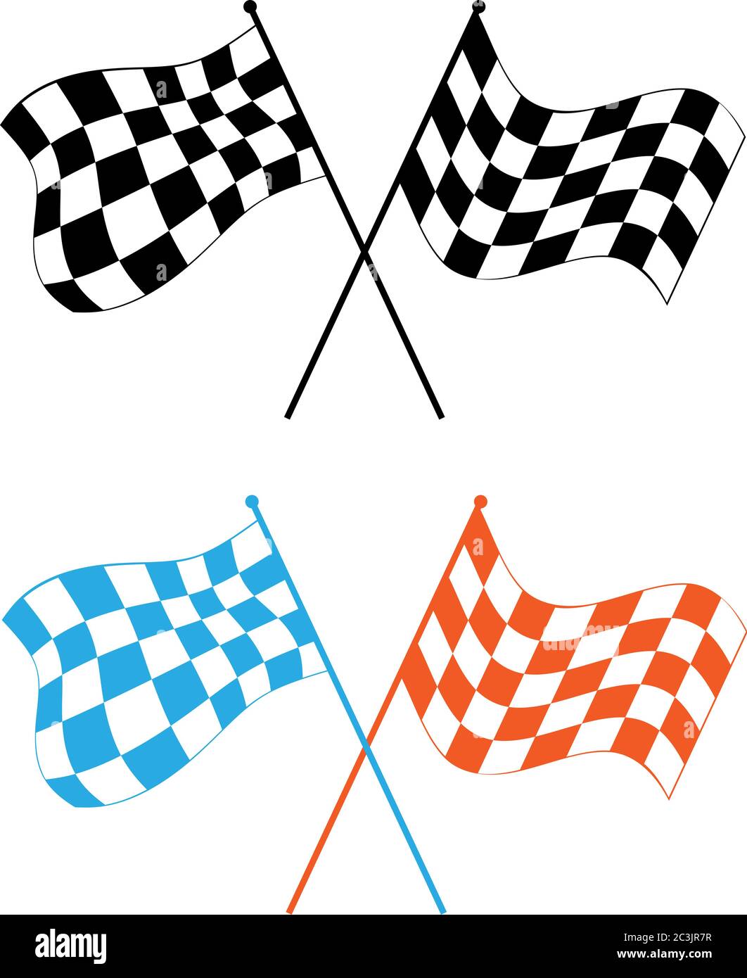 Race Flag Various Designs, Vinyl Ready Vector Illustration Stock Vector ...