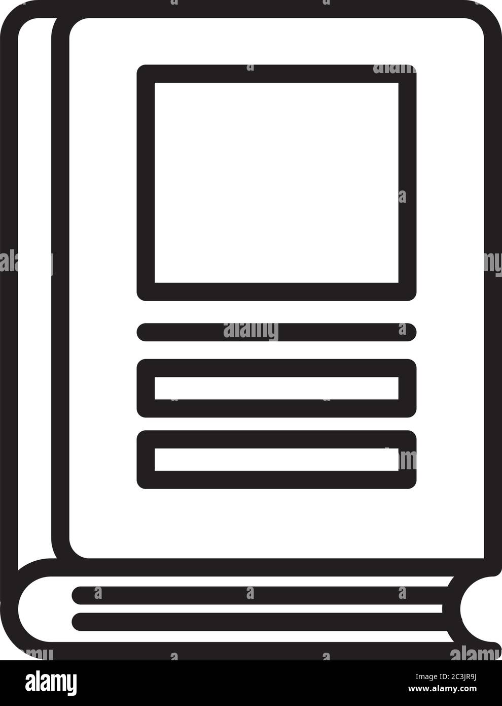 text book line style icon vector illustration design Stock Vector Image ...