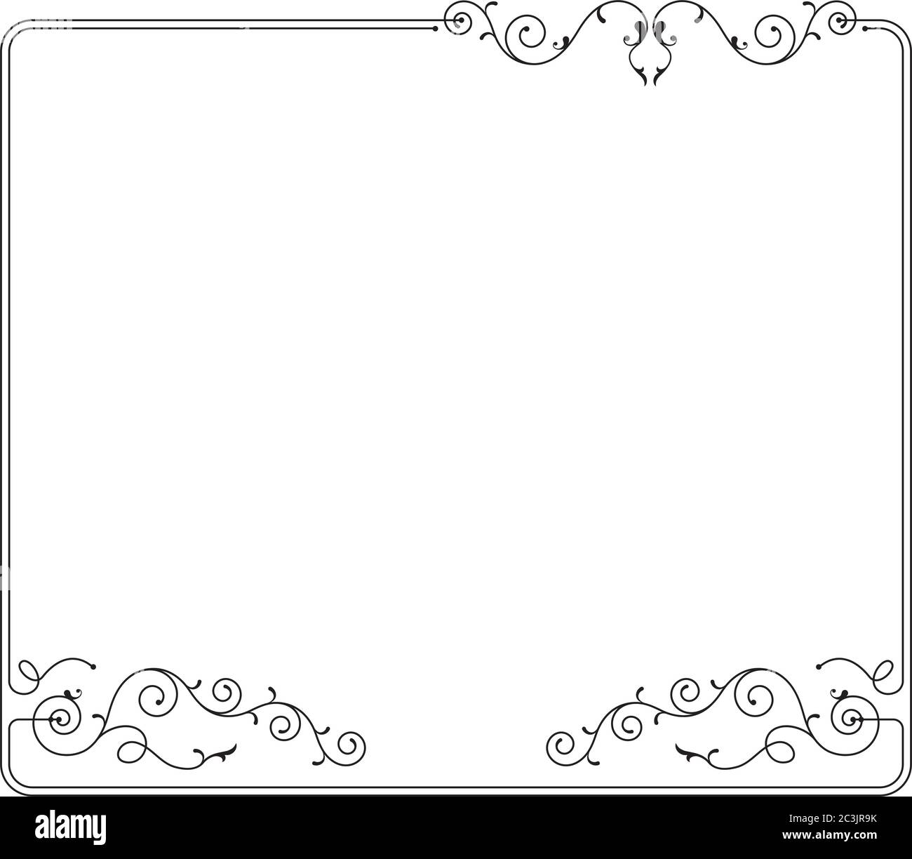 Frame Border Design Vector Illustration Stock Vector Image & Art - Alamy