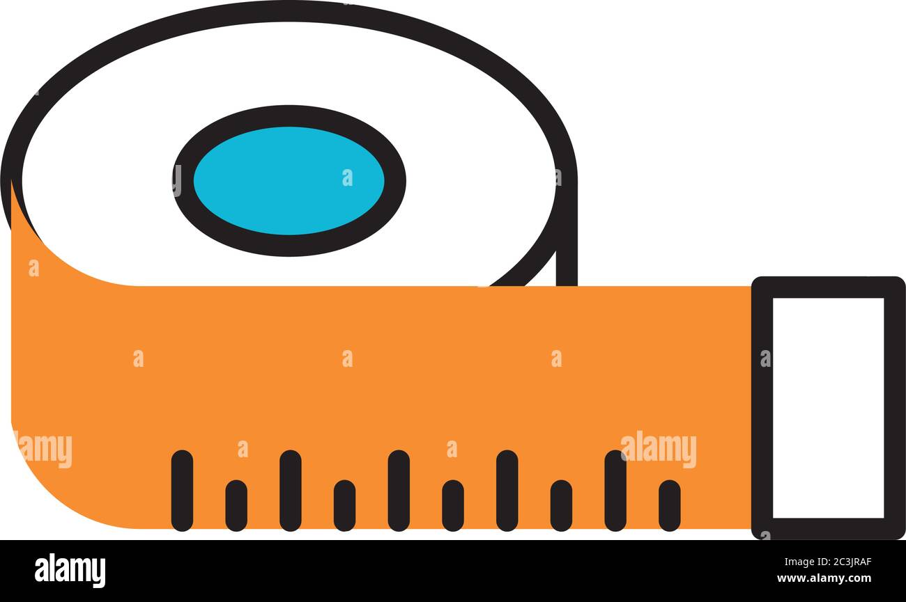 Fabric tape measure Stock Vector Images - Alamy