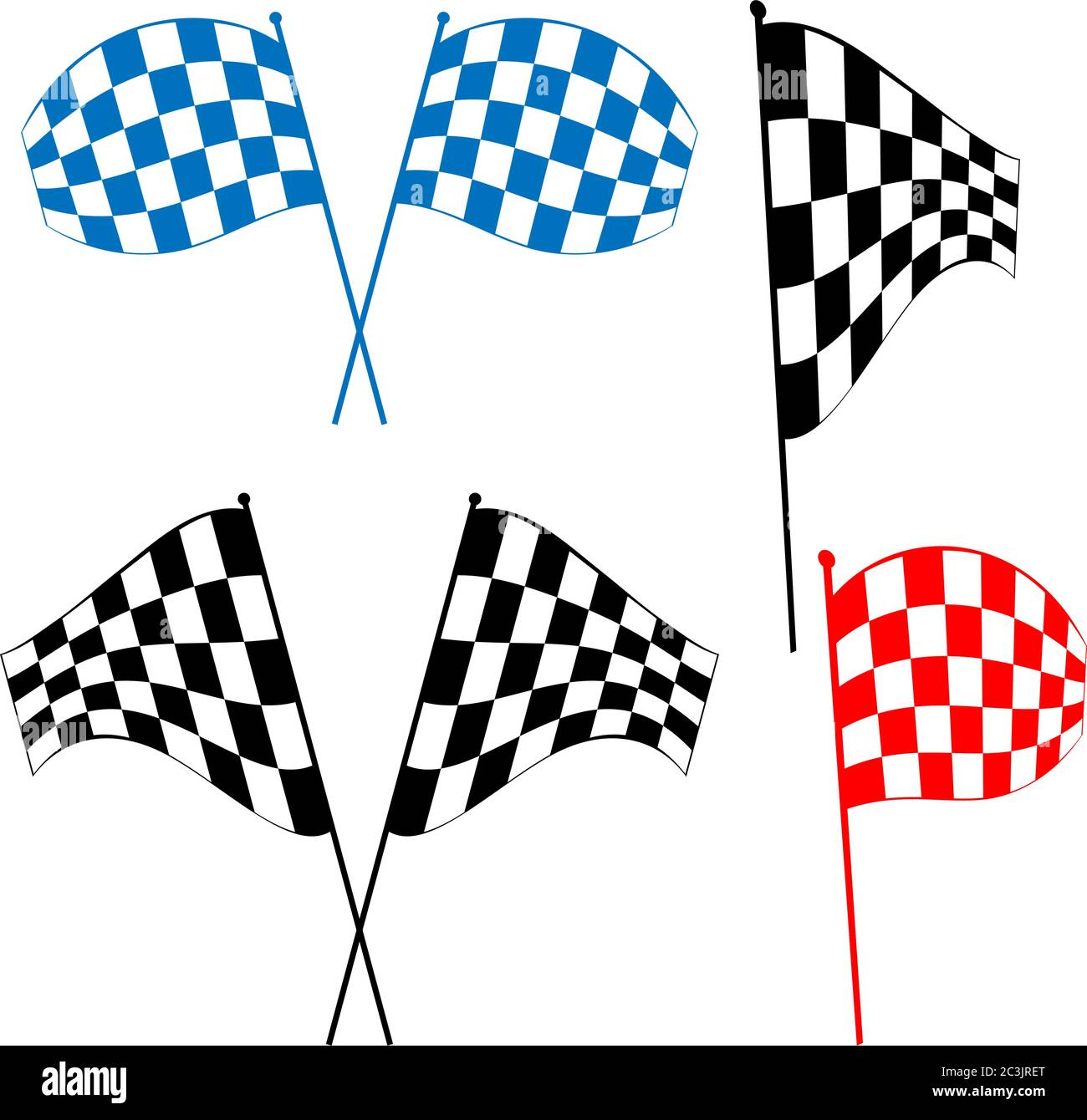 Race Flag Various Designs, Vinyl Ready Vector Illustration Stock Vector ...