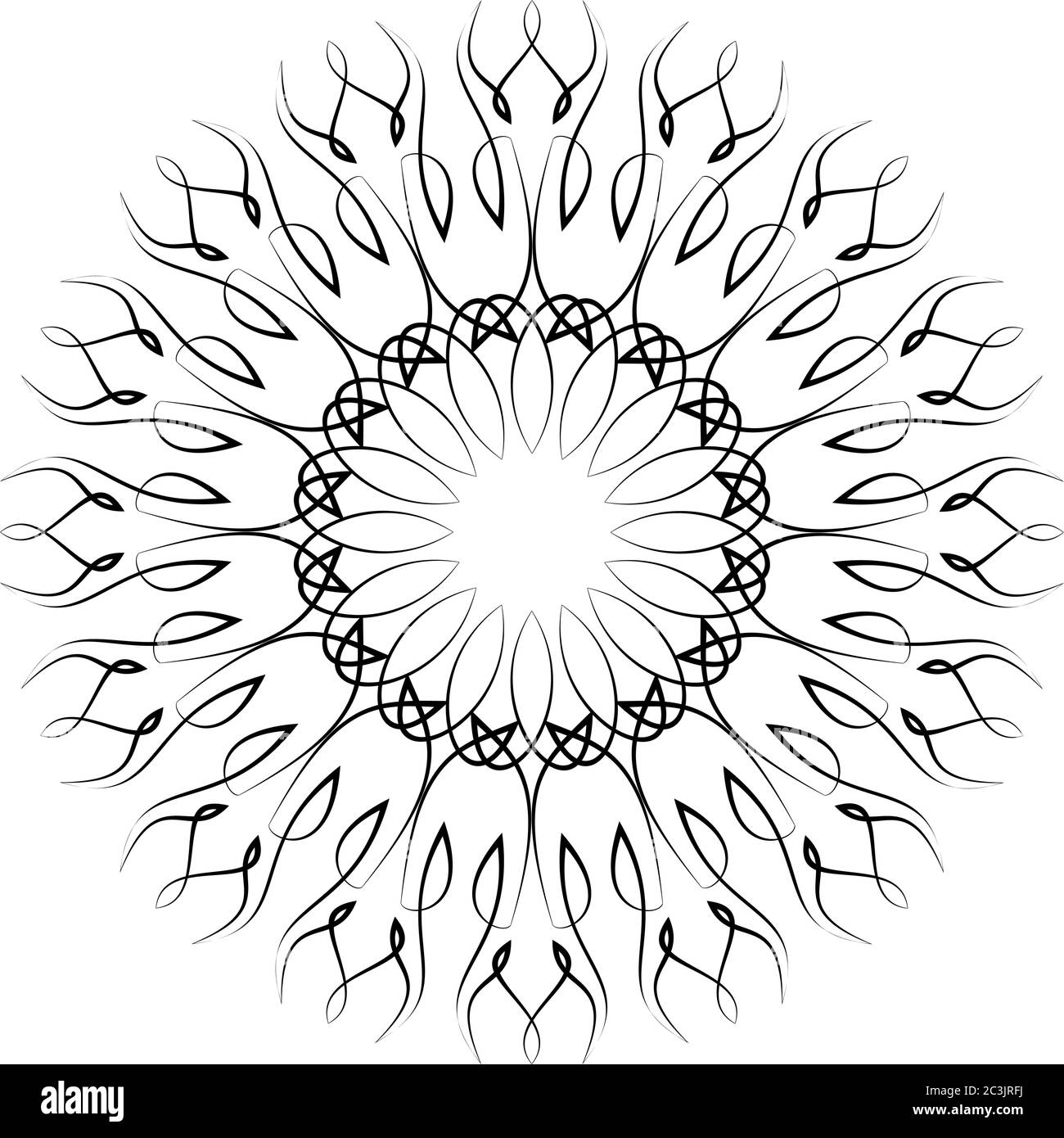Pinstripe Design Circular Vinyl Ready Vector Illustration Stock Vector ...