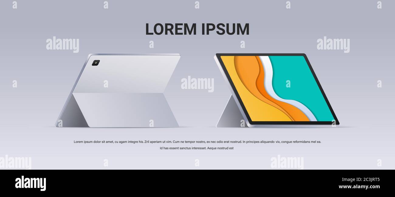 Back view computer Stock Vector Images - Alamy