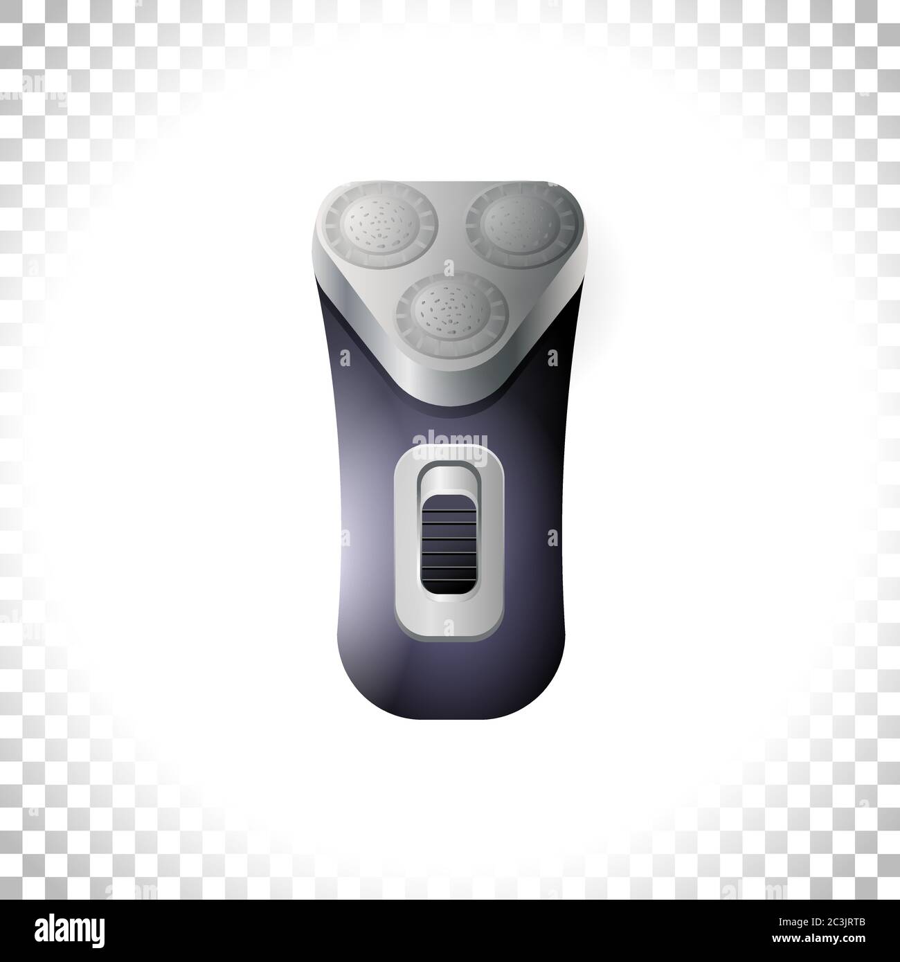 Modern shaver icon. Power button. Men accessories. Equipment for face ...