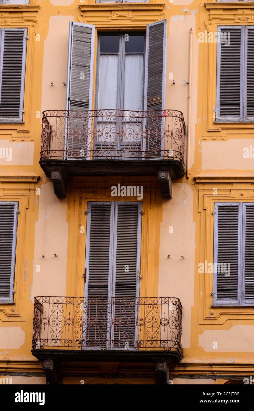 Windows building facade architecture italy terrace beige europe classic ...