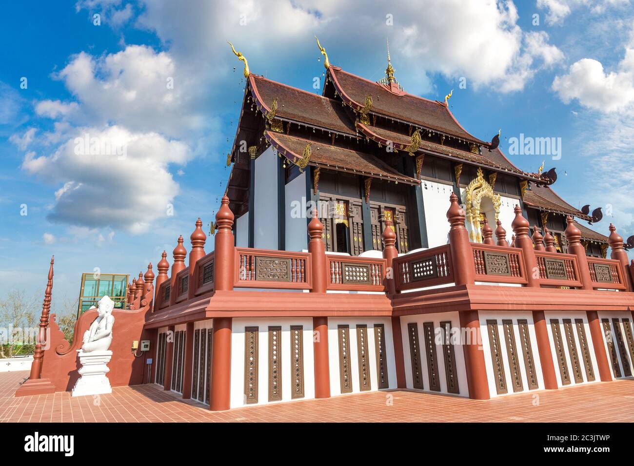 The Royal Ratchaphruek Park in Chiang Mai, Thailand in a summer day ...