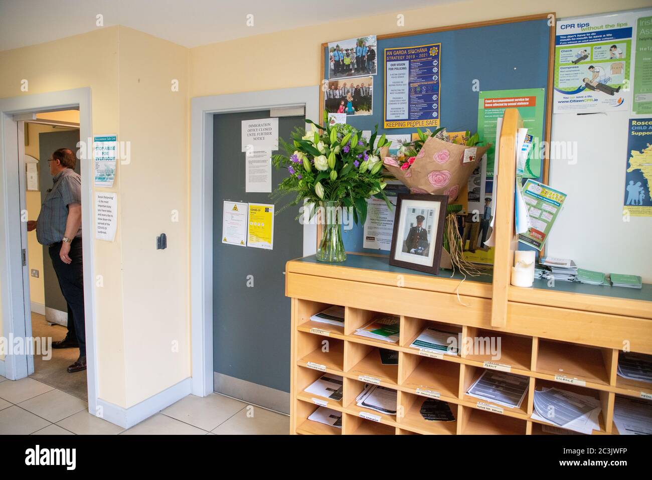 Inside garda station office hi-res stock photography and images - Alamy