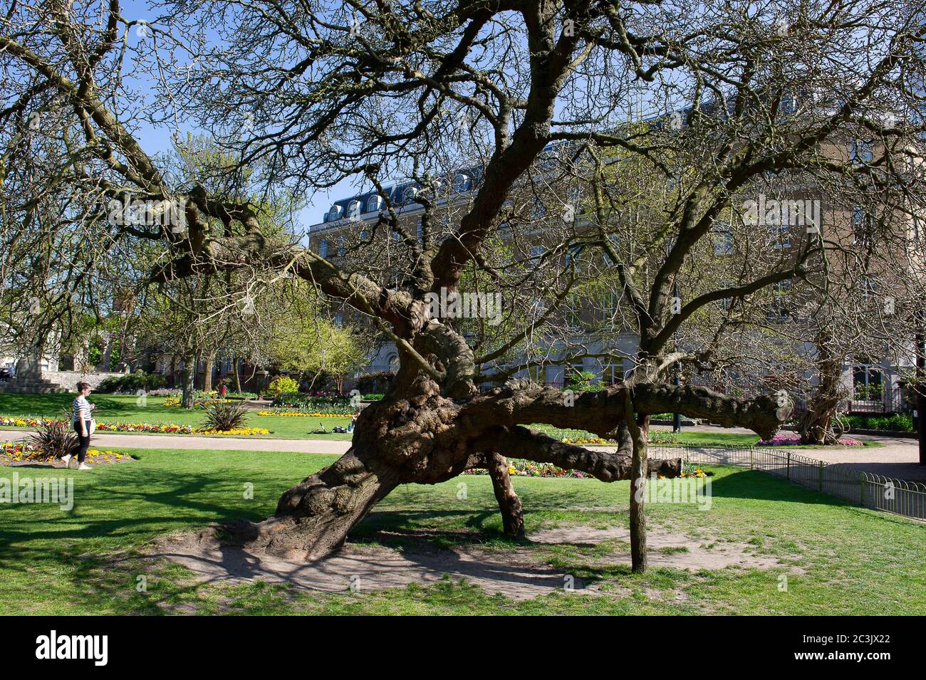 Reading, Berkshire, UK. 23rd April, 2015. Public Park Forbury Gardens ...