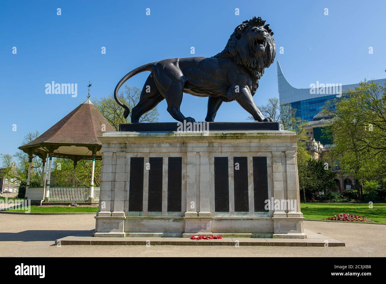 Reading, Berkshire, UK. 23rd April, 2015. Public Park Forbury Gardens ...