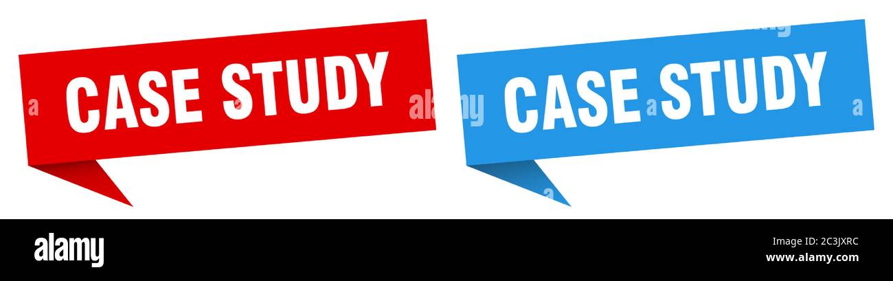case study banner. case study speech bubble label set. case study sign ...