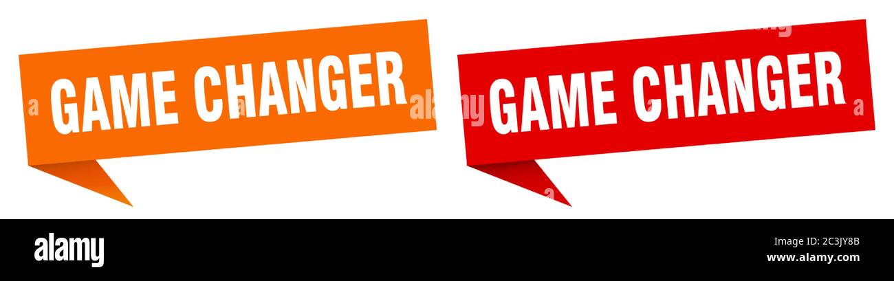game changer banner. game changer speech bubble label set. game changer ...