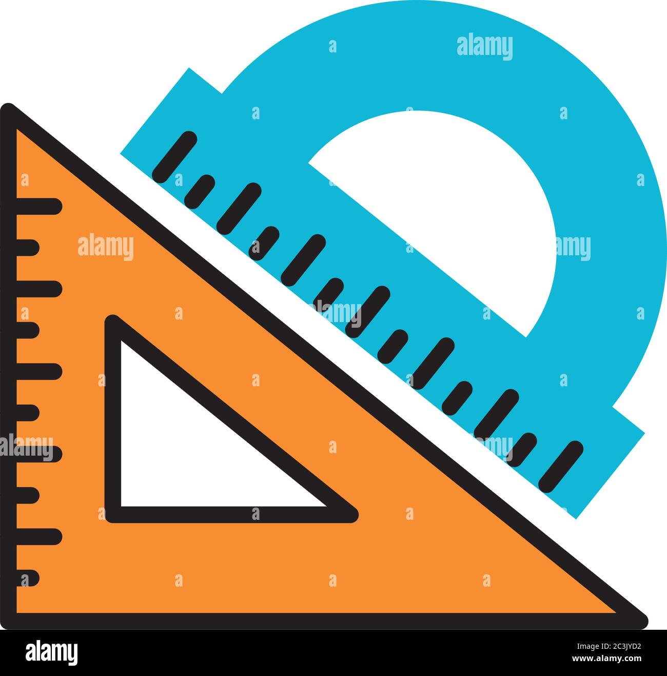 School rule supply isolated Stock Vector Images - Alamy