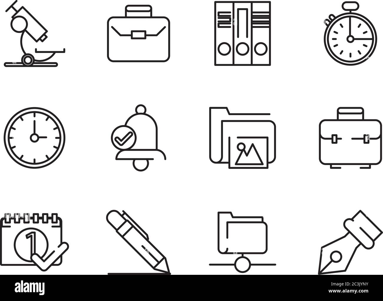 bundle of school supplies set icons vector illustration design Stock ...