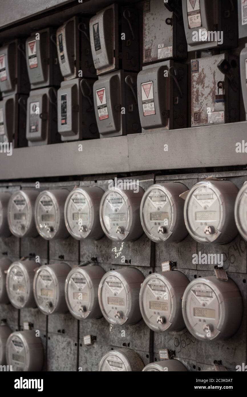 Electric meters electrical cables hi-res stock photography and images ...
