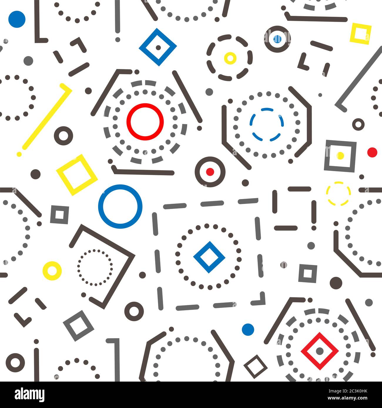 Geometric Line Art Template