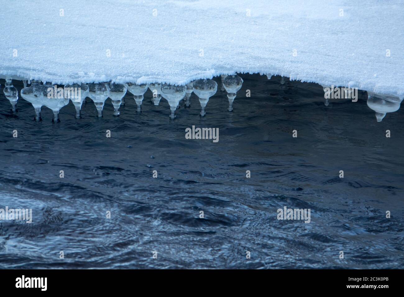 Ice on a river Stock Photo - Alamy